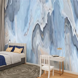 Mercer41 Peel and Stick Canvas Wallpaper Wall Mural marble veins 2d ...
